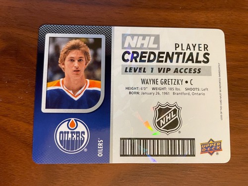 2017 18 Gretzky MVP Credentials Level 1 VIP Access Card # NHL-WG | eBay
