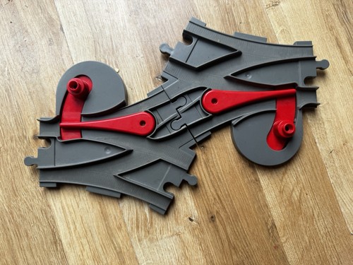 2 X LEGO DUPLO GREY RAILWAY TRAIN TRACK POINTS - SET OF 2 POINTS | eBay UK