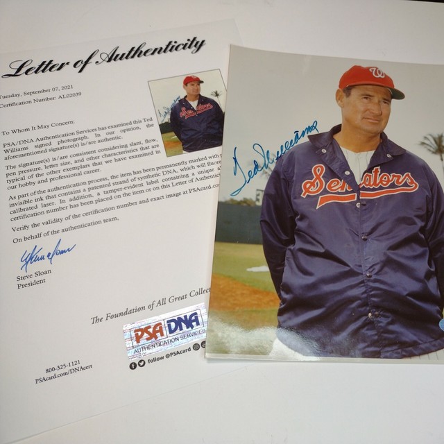 Ted Williams Signature Example