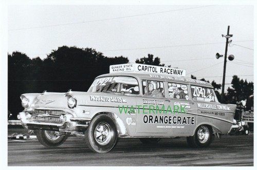 1960s Drag Racing-Bernie Pyles' "ORANGECRATE" 1957 Chevy N/SA-CAPITOL ...
