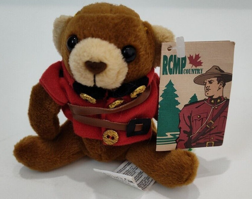 RCMP Country Wild Wonders Plush Bear Royal Canadian Mounted Police 4 ...