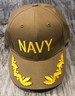 U.S. Submarine Veteran Ball Cap GOLD Dolphins Navy CAPT / CDR Scrambled ...