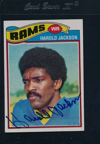 1977 Topps #445 Harold Jackson Rams Signed Auto *31607 | eBay