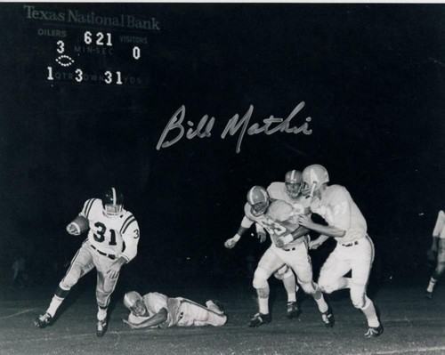 BILL MATHIS NEW YORK JETS/TITANS SIGNED AUTOGRAPHED 8X10 PHOTO W/COA | eBay