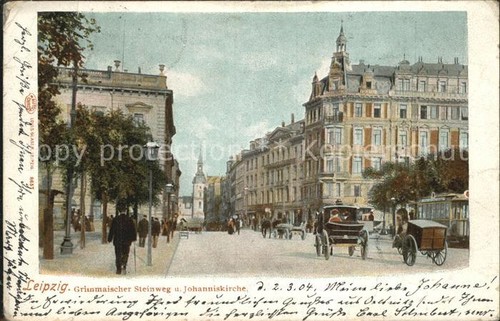 LEIPZIG Sachsen Grimmaischer Steinweg Johanniskirche | eBay
