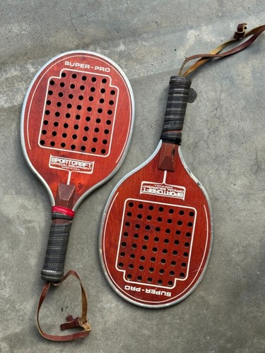 2 Vintage Sportcraft Super Pro Model Paddle Ball Tennis | eBay