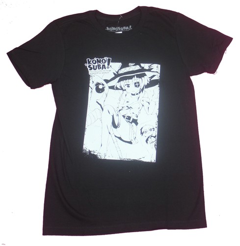 Konosuba Mens T-Shirt- Megumin Black And White Box Image | eBay
