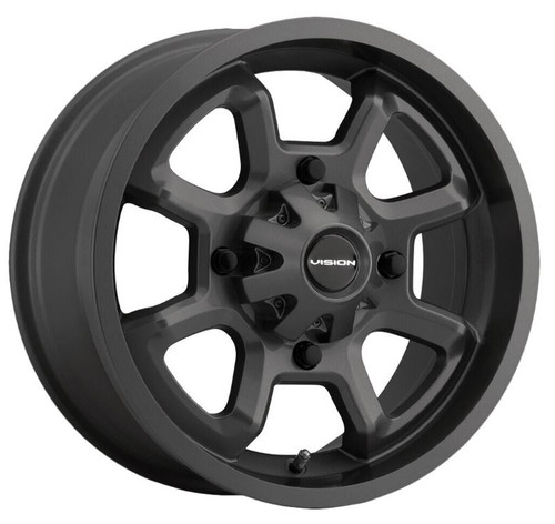 VISION 415 Bomb ATV Rim 12X8 4X110 Offset -10.2 Matte Black (Quantity ...