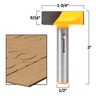 3/16" Glass Stepped Rabbet Router Bit - 1/2" Shank - Yonico 18127 ...