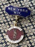 Vintage 1940’s NEW YORK CITY Enamel Souvenir SWEETHEART Lapel Pin NYC ...