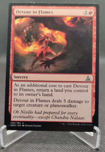 MTG #106 Devour in Flames Oath of the Gatewatch magic the gathering ...
