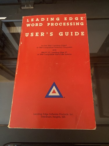 Leading Edge Word Processing Users Guide Softcover 1985 Very RARE ...