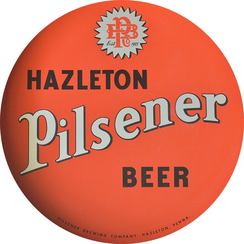 Vintage Hazleton Pilsner Beer Ad Reproduction Metal Sign FREE SHIPPING ...