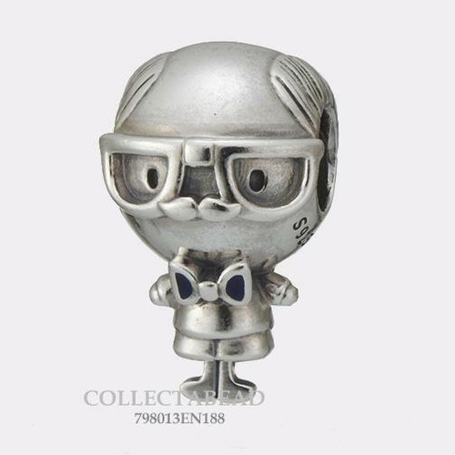 AUTHENTIC Pandora Silver Grandpa Mr Wise Bead 798013EN188 *Brand New ...
