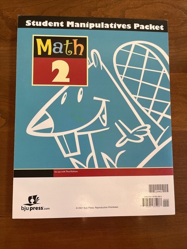 BJU Math 2 Student Manipulatives Packet - 2nd Grade - 3rd Edition, Like ...