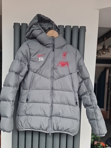 Nike x Liverpool Football Club LFC Strike Puffer Down Jacket Coat Grey ...