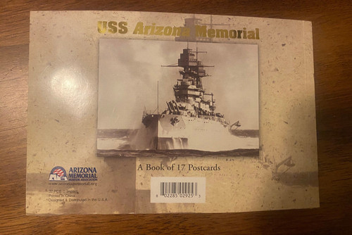 USS Arizona Memorial A Book of 17 Postcards by Arizona Memorial Museum ...