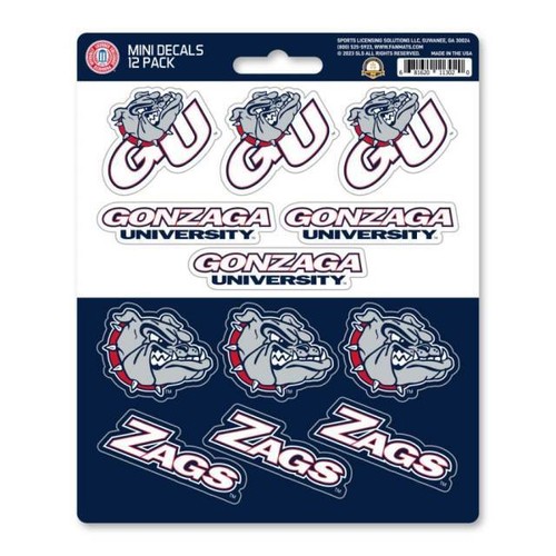 Gonzaga University Bulldogs - Set Of 12 Sticker Sheet | eBay