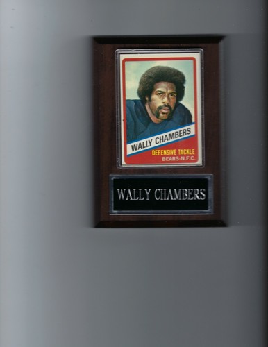 WALLY CHAMBERS PLAQUE CHICAGO BEARS FOOTBALL NFL C | eBay