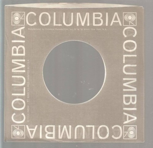 Company Sleeve 45 COLUMBIA - Gray w/ White Text Square (1964-1969) | eBay