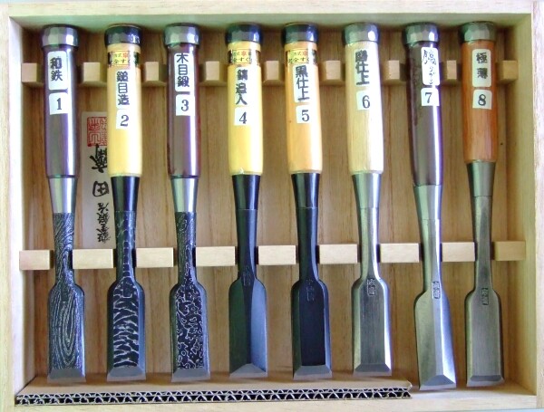 Oire Nomi Japanese Bench Chisel Set Carpenters Chisels 10pc Set in ...