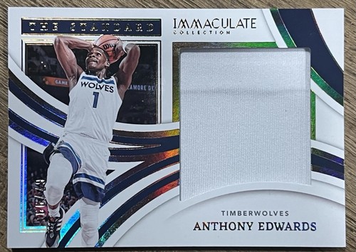 2021-22 Immaculate Anthony Edwards The Standard Game Worn Jersey Patch ...