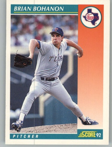 1992 Score #672 Brian Bohanon NM-MT Rangers | eBay