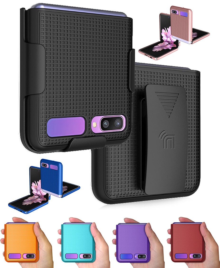 For Galaxy Z Flip 4G 5G Case Slim Hard PC Protective [Vivid Color ...