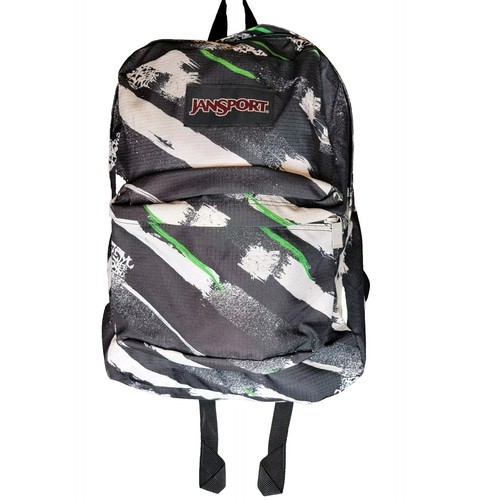 Jansport Backpack Zebra Stripe Animal Print White/Black Student School ...