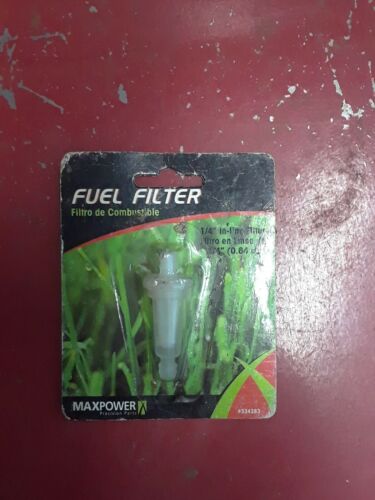 MaxPower Precision Parts 1/4" In-Line Fuel Filter Model No.334283 | eBay