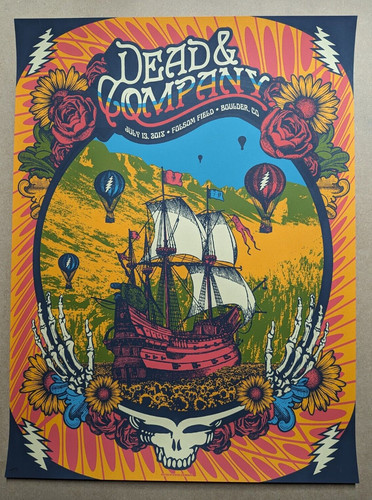 Dead and Company Concert Poster Boulder CO 18 Justin Helton Status ...
