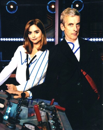 JENNA COLEMAN & PETER CAPALDI DOCTOR WHO AUTOGRAPHED 8 x 10 PHOTO ...