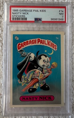1985 Topps GPK Garbage Pail Kids Original Series 1 #1a Nasty Nick PSA 7 ...