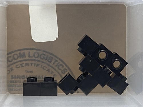 LEGO Parts - Black Brick 1 x 1 x 2/3 w Open Stud - No 86996 - QTY 10 | eBay