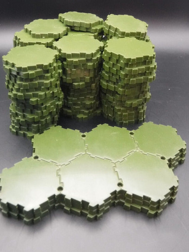 Heroscape Lot of 84 Green Swamp Water Tiles 66 x1 Hex 3 x6 Hex | eBay