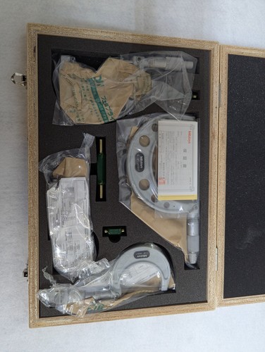 Mechanical Outside Micrometer Set: 4 Pc, 0 to 4" Measurement | eBay