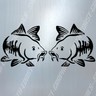 Carp fish decals stickers Van, Car, fishing box you get x2 stickers ...