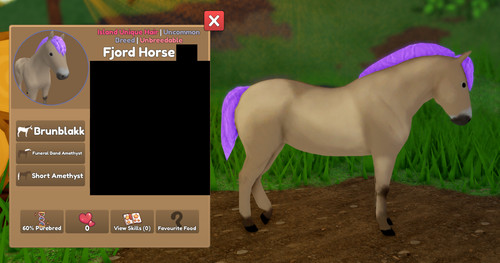 Wild Horse Islands-Roblox - Fjord Island Unique Hair IUH Amethyst | eBay