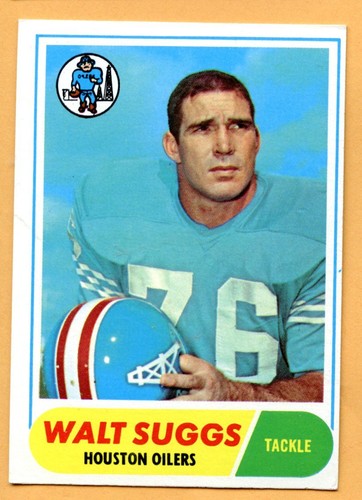 1968 Topps Football #94A Walt Suggs (EX) -- Houston Oilers | eBay