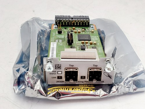 HPE HP JL325A P/N 5066-4802 2930M 2-port Stacking Module For Aruba ...