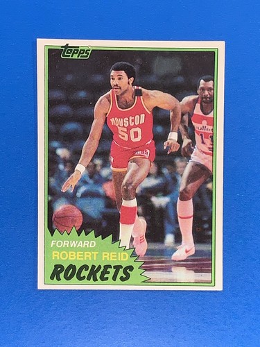 1981-82 Topps Robert Reid Basketball Card #88 Houston Rockets Set Break ...