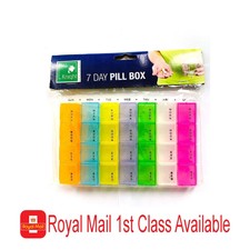 Pill Boxes 7 Daily Compartments for sale | eBay