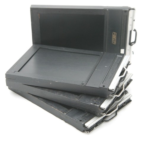 Vintage 3 Graflex Graphic & Fidelity 3-1/4 x 4-1/4" Wooden Film Holders ...