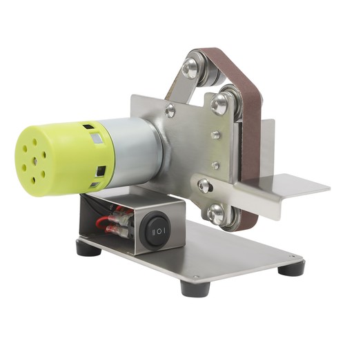 7-Speed Adjustable Mini Belt Sander-Electric Bench Sanding Grinding ...