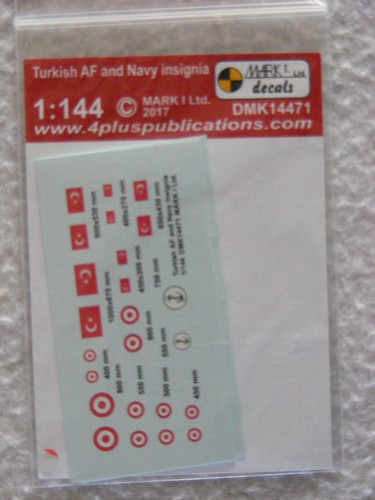 Mark 1 1/144 Scale Turkish Air Force & Navy Insignia Decals | eBay