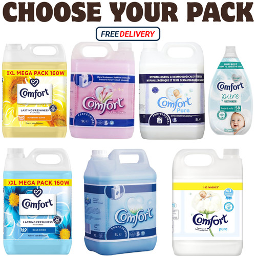 Comfort Pure Lily Fabric Conditioner 5L Sunshiny Blue Professional ...