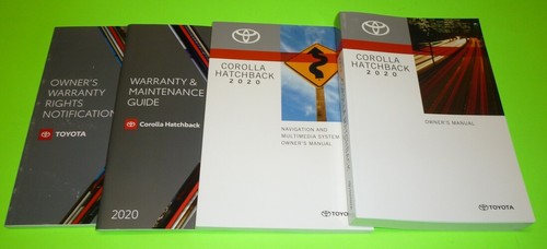 2020 TOYOTA COROLLA HATCHBACK OWNERS MANUAL SET 20 XSE SE + NAVIGATION ...