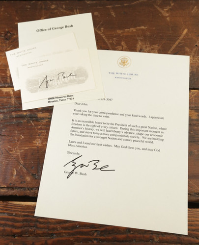 JEB BUSH Republican Politician AUTOGRAPH x3 LETTER As Is Unverified NO ...