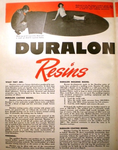 U.S. Stoneware Company ASBESTOS Filler DURALON Plastic Resin 1949 | eBay