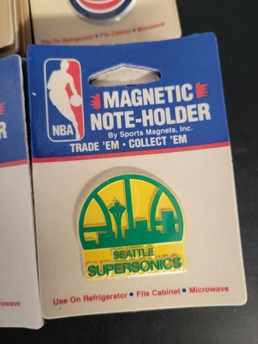 Vintage NBA Logo Magnets - Seattle Supersonics | eBay